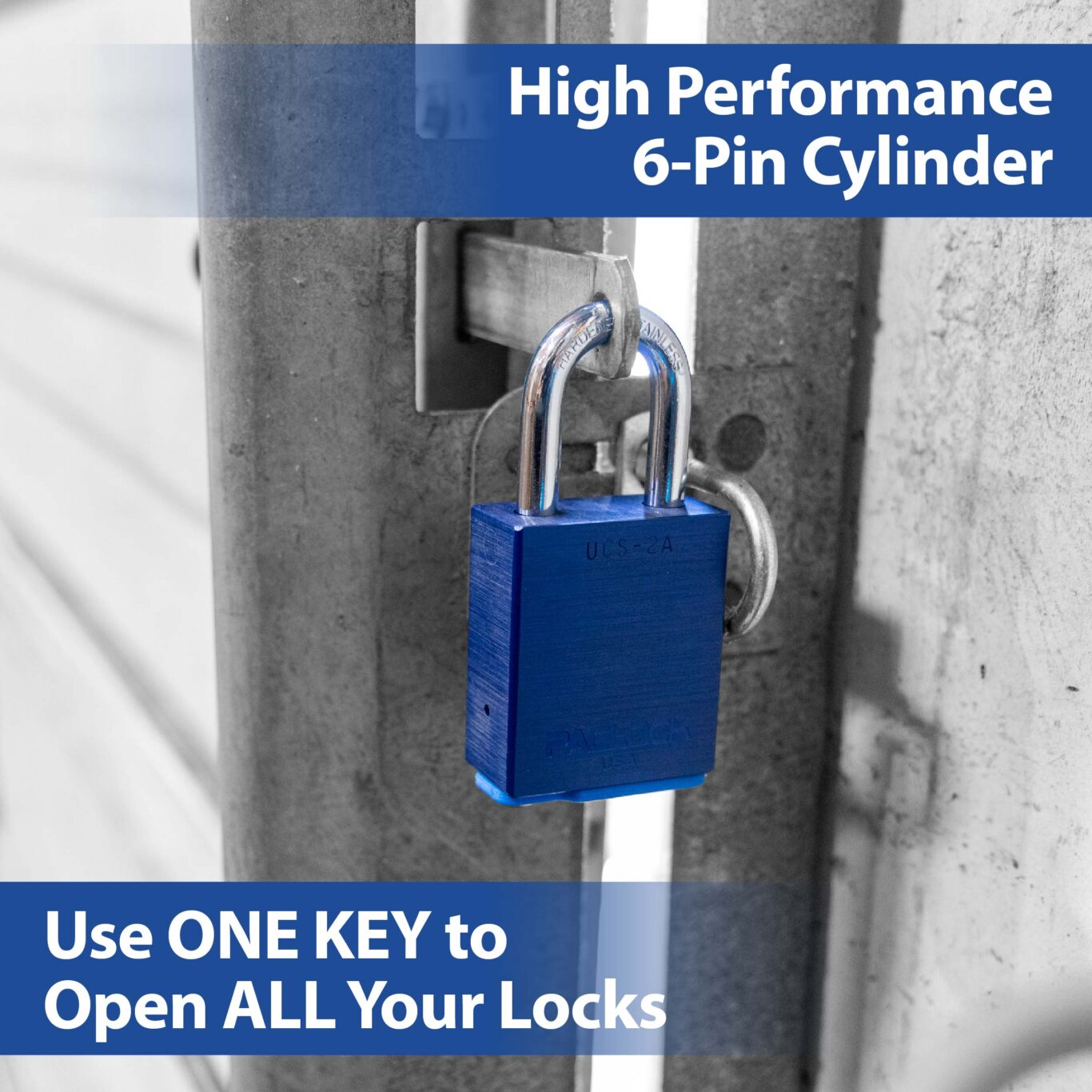 "2-Series" 5/16" Shackled Padlock - PACLOCK