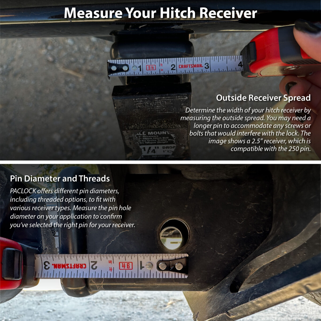 "80-Series" Hitch Pin Locks - PACLOCK
